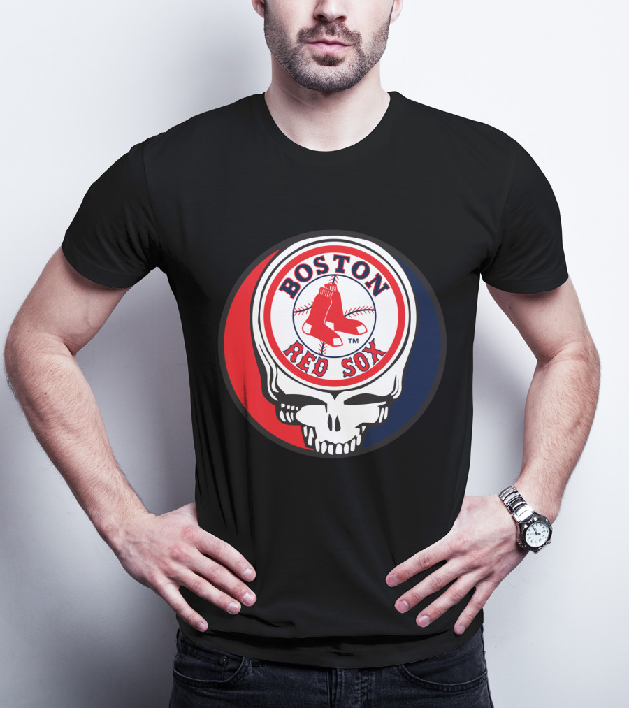 Boston Red Sox Skull Logo Grateful Dead Fans Baseball Teams T-Shirt