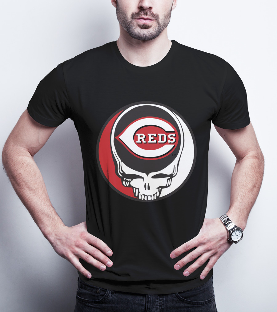 Steal Your Face Cincinnati Reds Logo Grateful Dead Fans T-Shirt