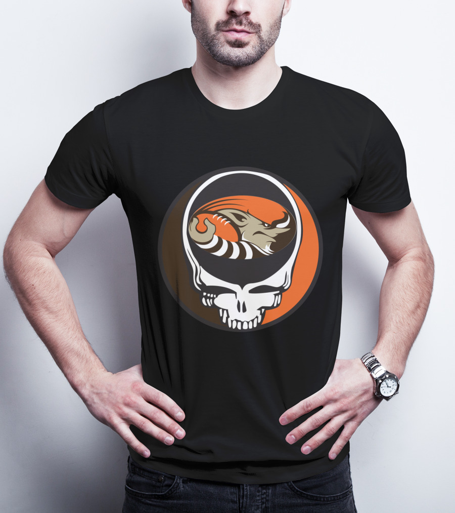 Grateful Dead Steal Your Face Cleveland Browns Football Enthusiast T-Shirt