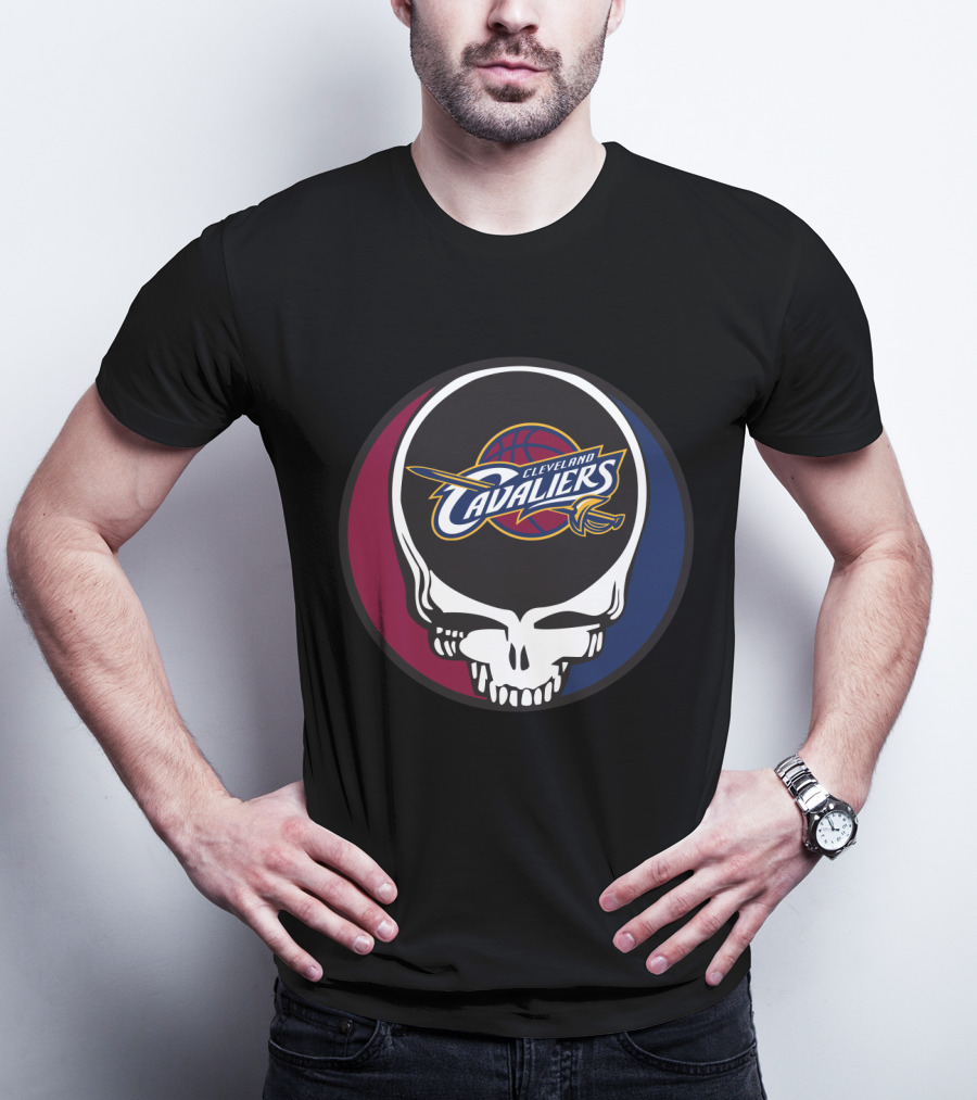 Cleveland Cavaliers Grateful Dead Skull T-Shirt