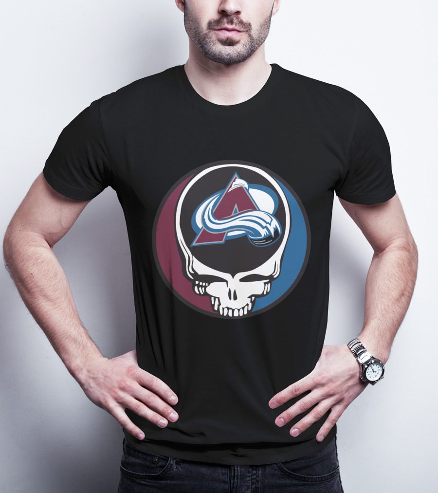 Colorado Avalanche Grateful Dead Steal Your Face Hockey Fan T-Shirt