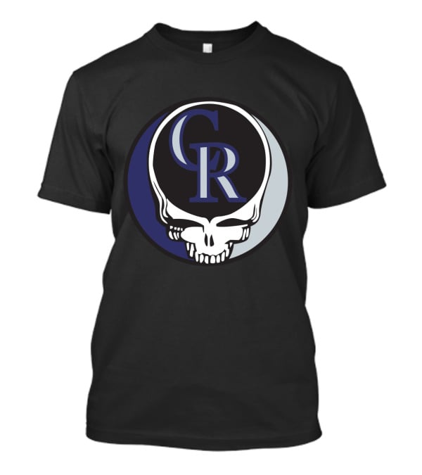 Grateful Dead Steal Your Face Colorado Rockies CR Logo Fusion T-Shirt