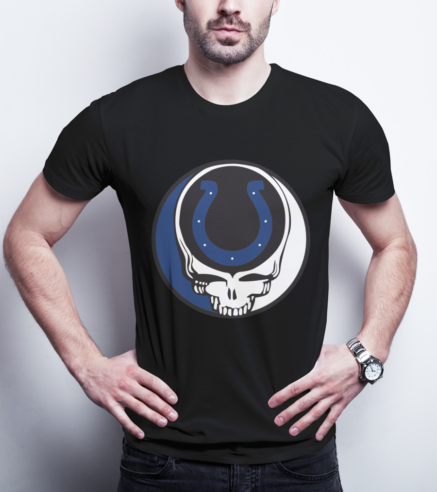 Grateful Dead Indianapolis Colts Skull T-Shirt
