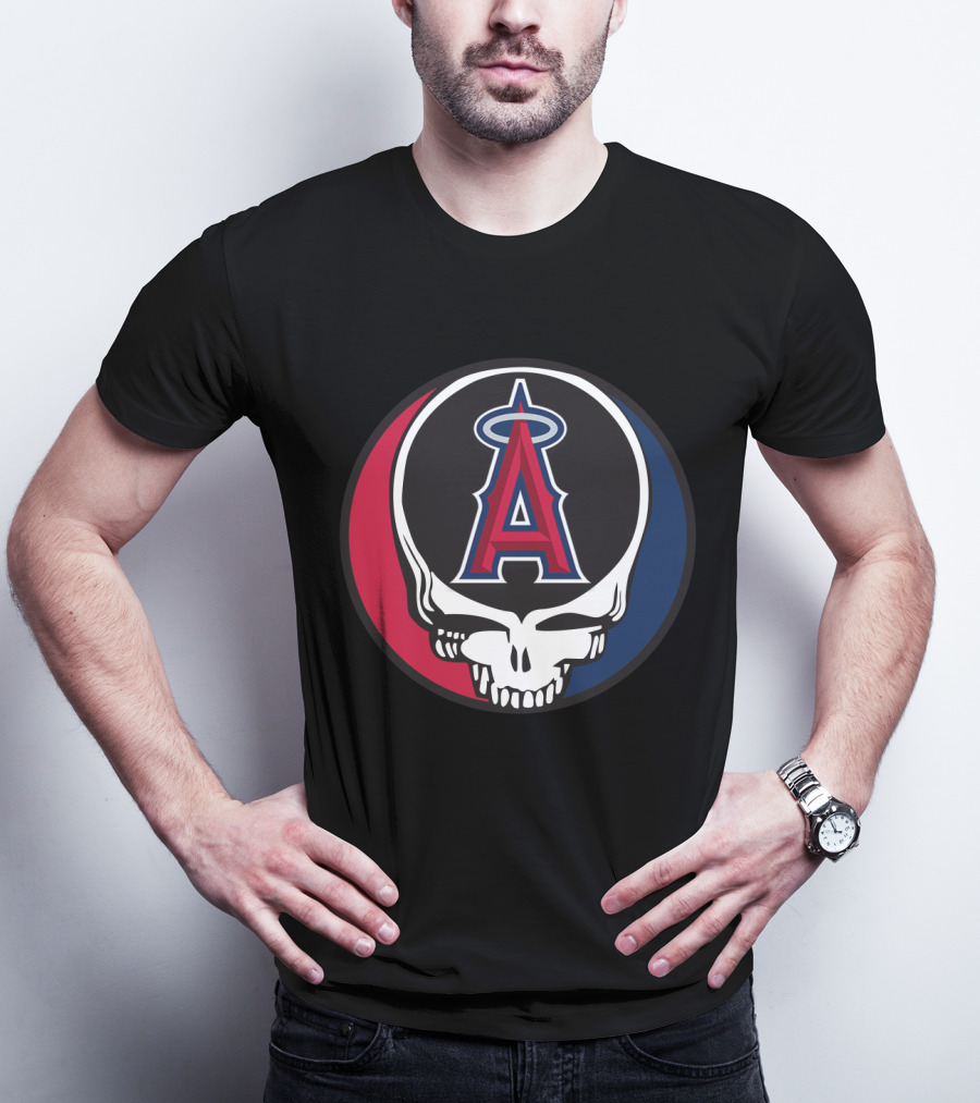 Los Angeles Angels Grateful Dead Skull Icon Logo For Fans T-Shirt