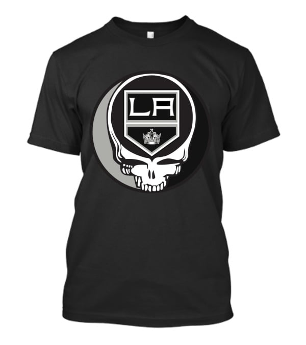 LA Kings And Grateful Dead Skull Graphic For Fans T-Shirt