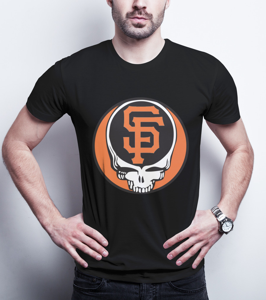 San Francisco Giants Grateful Dead Skull Logo Combo For Fans T-Shirt
