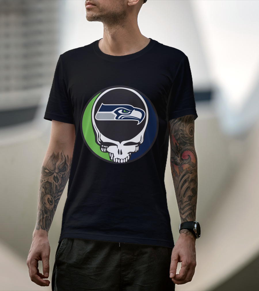 Grateful Dead Seattle Seahawks Skull T-Shirt