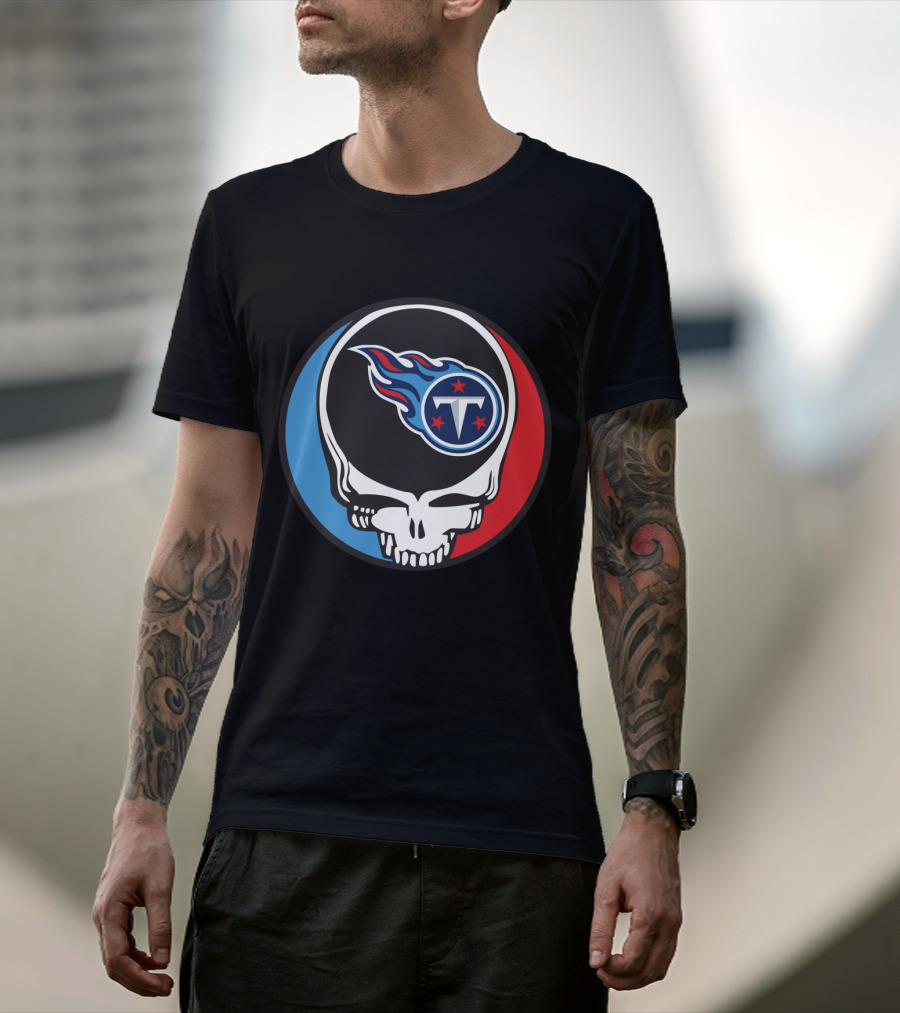 Grateful Dead Tennessee Titans Fan Skull T-Shirt
