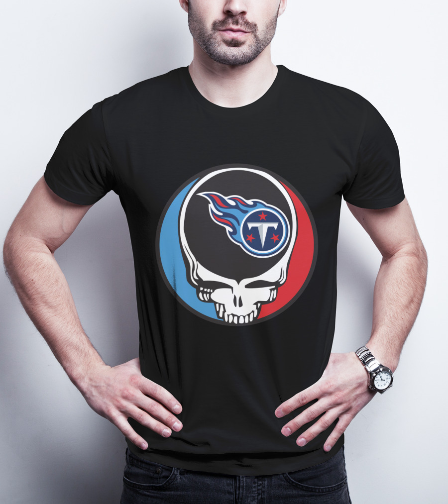 Grateful Dead Tennessee Titans Fan Skull T-Shirt