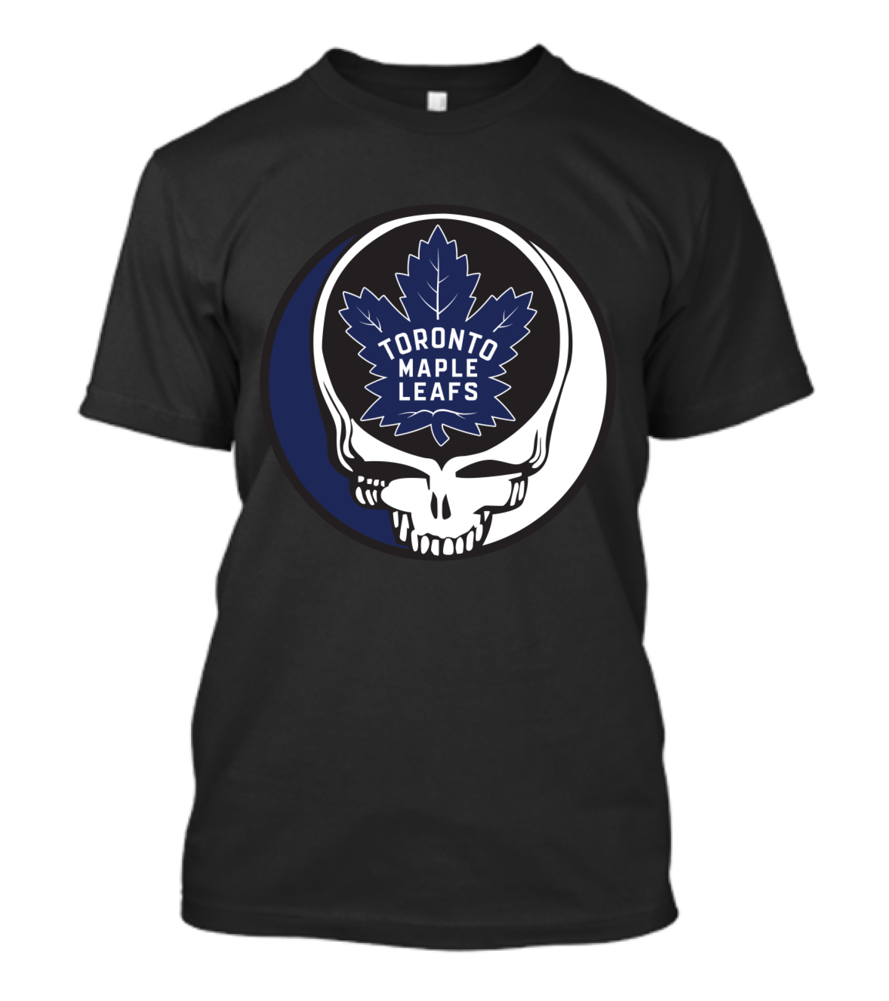 Toronto Maple Leafs Skull With Grateful Dead Style Leafs Fans T-Shirt