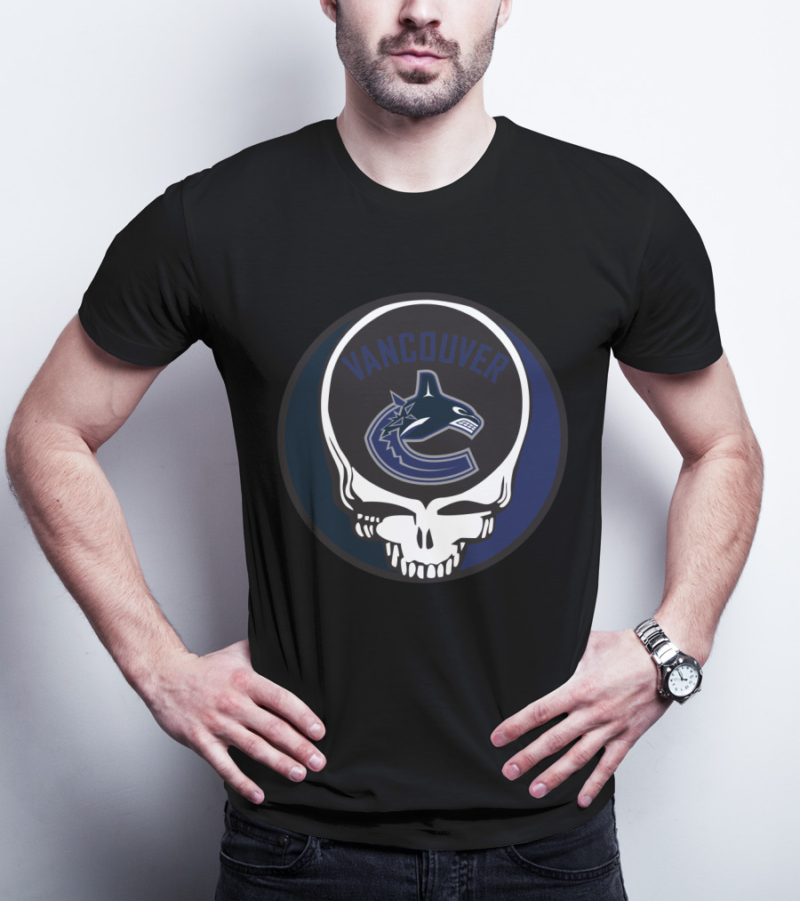 Vancouver Canucks Grateful Dead Steal Your Face Fan T-Shirt
