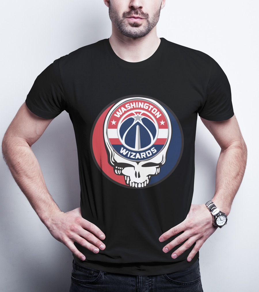 Washington Wizards Grateful Dead Skull T-Shirt
