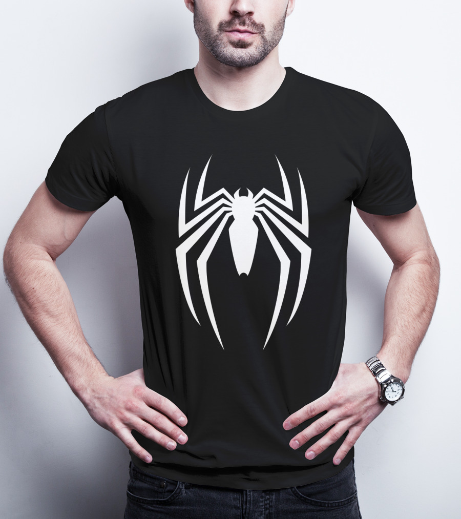 Spider-Man Game Iconic White Spider Marvel T-Shirt