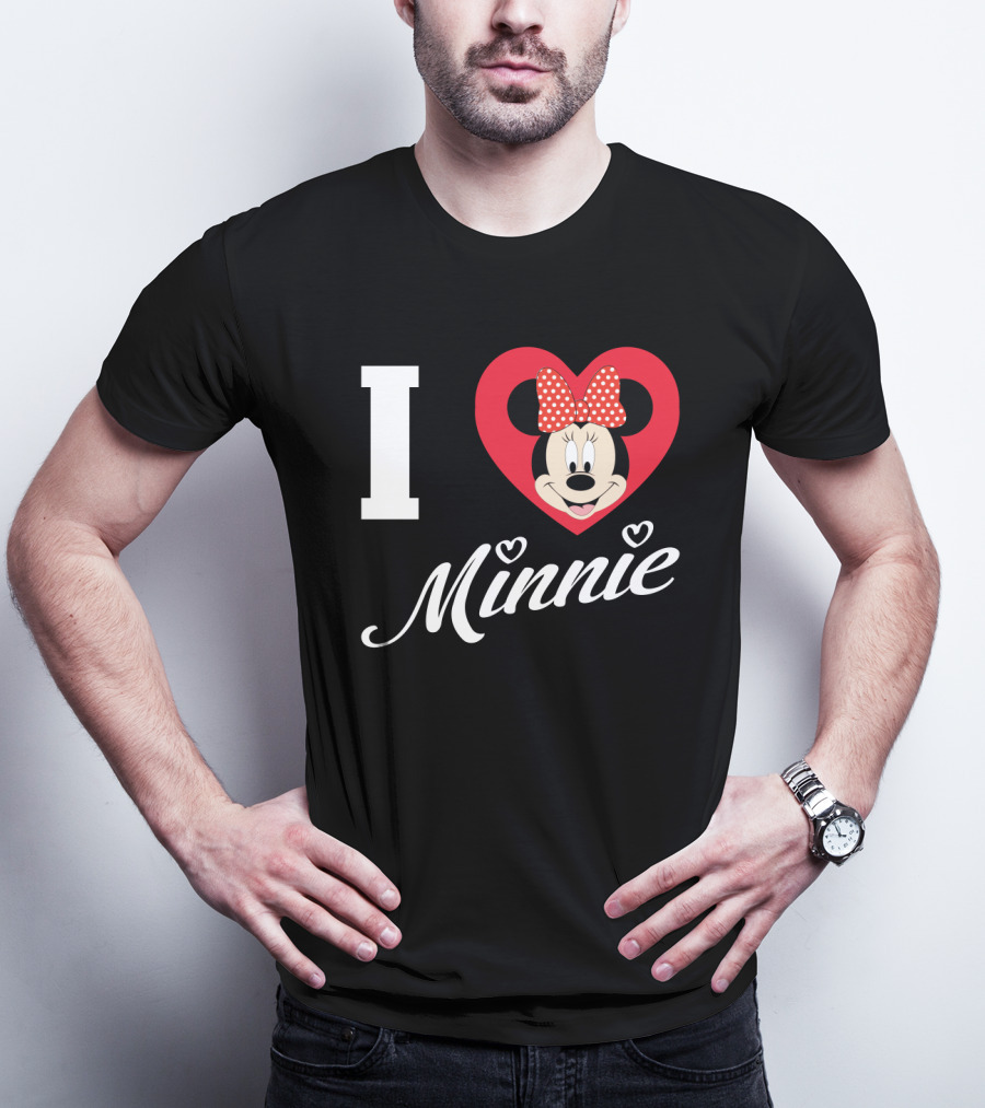 I Heart Minnie Mouse Bow Polka Dot Magic T-Shirt