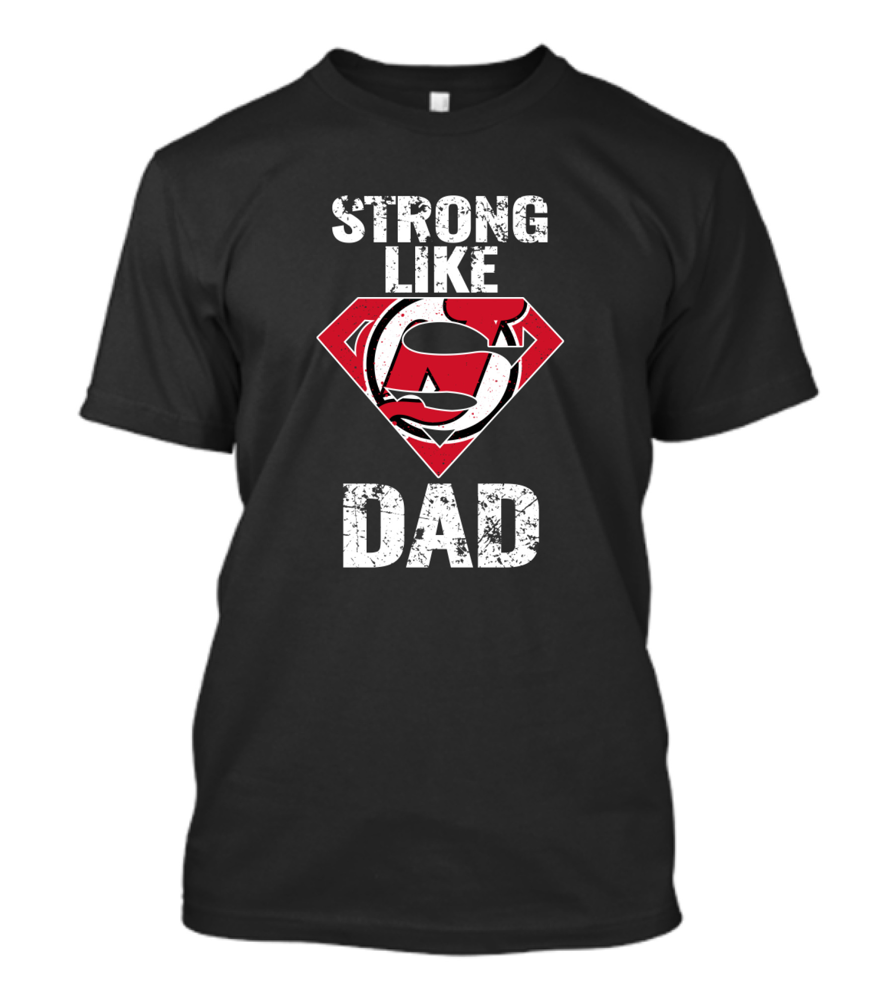 Strong Like Dad New Jersey Devils Superman T-Shirt