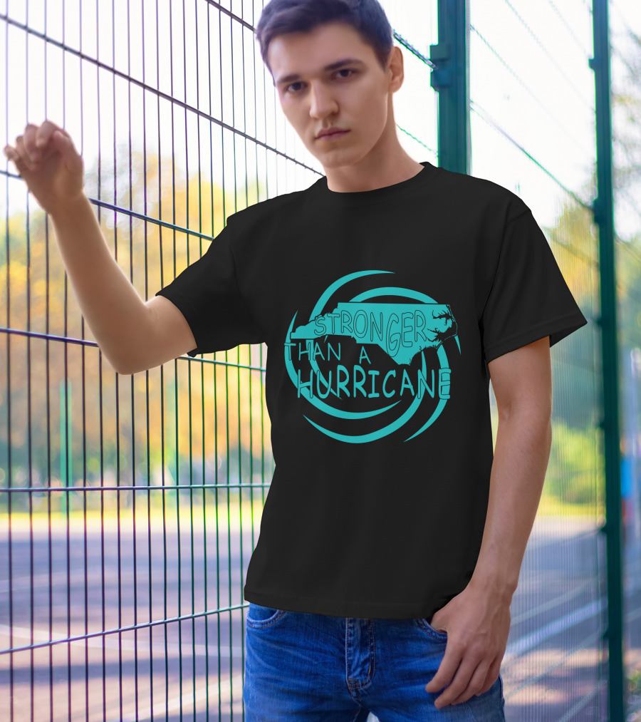 Stronger Than A Hurricane North Carolina Swirl T-Shirt