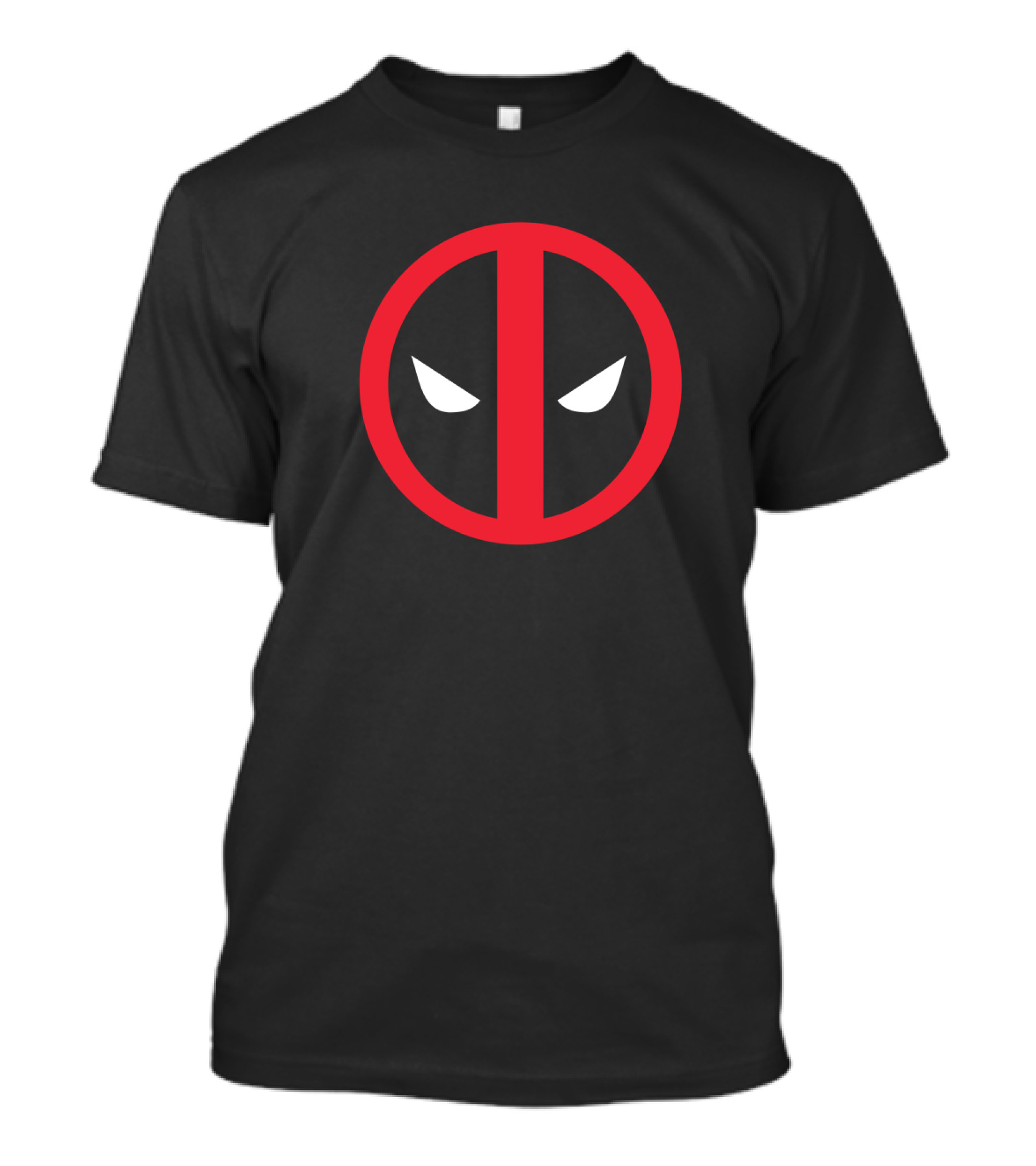 Deadpool Face Mask Red Circle T-Shirt