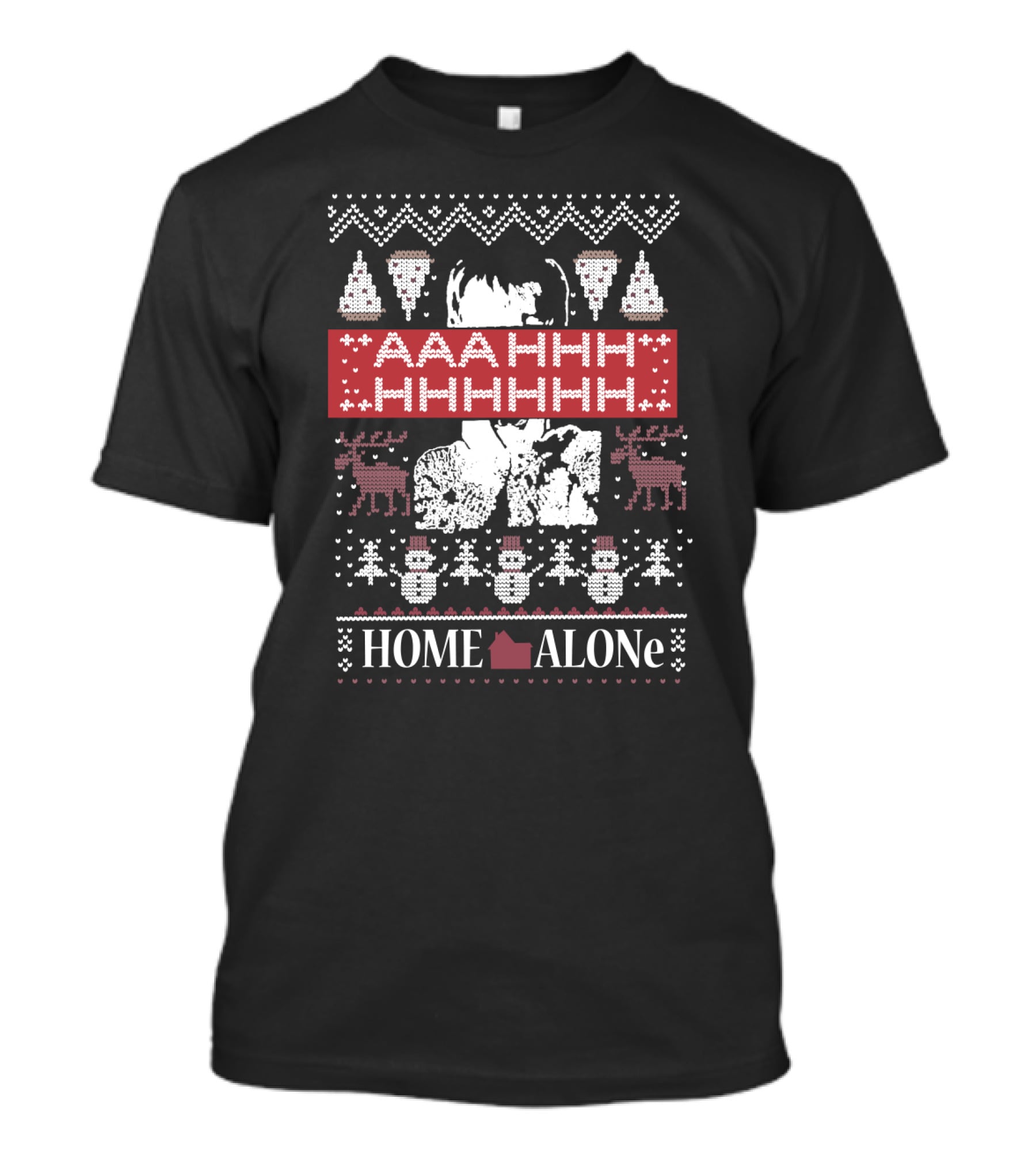 Home Alone Aaahhhhhhhhh Ugly Christmas T-Shirt
