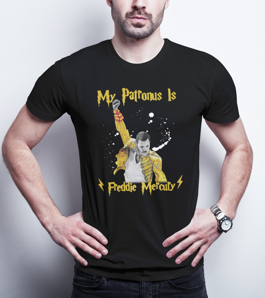 My Patronus Is Freddie Mercury Magic Lightning T-Shirt