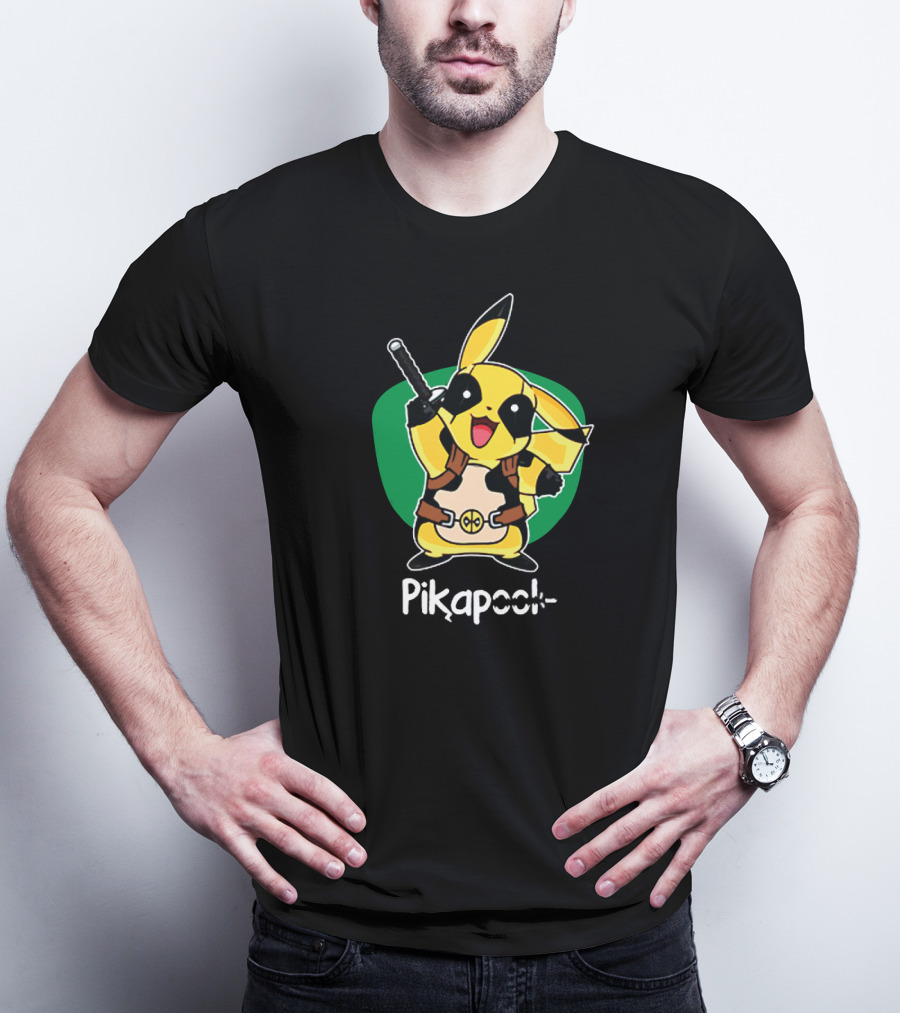 Pikapool Pikachu Deadpool Fusion T-Shirt