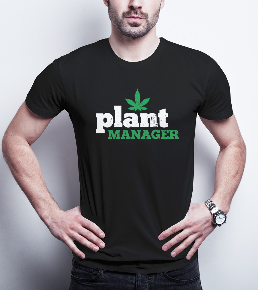 Plant Manager Cannabis Leaf T-Shirt