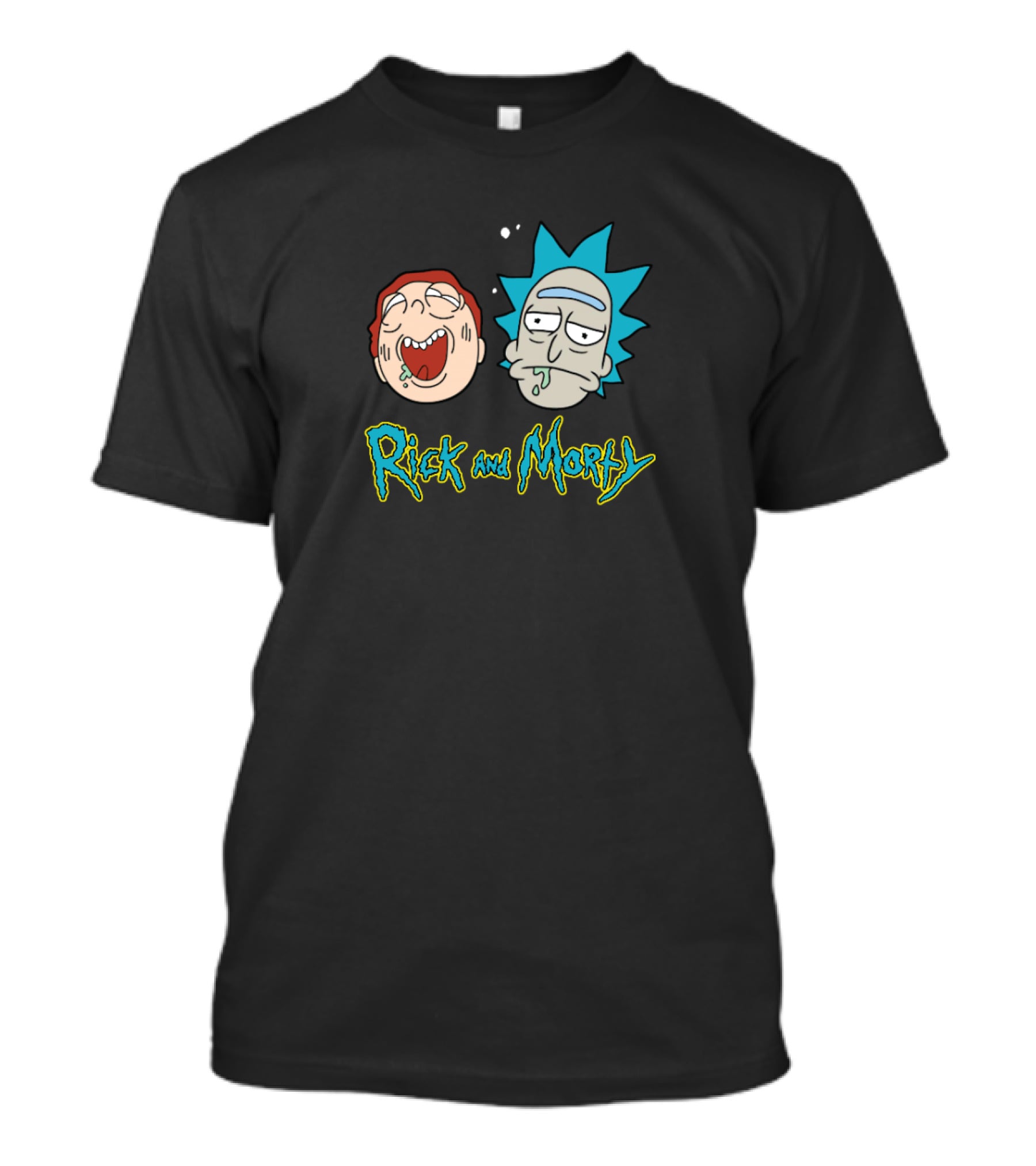 Rick And Morty Funny Faces Retro Style T-Shirt