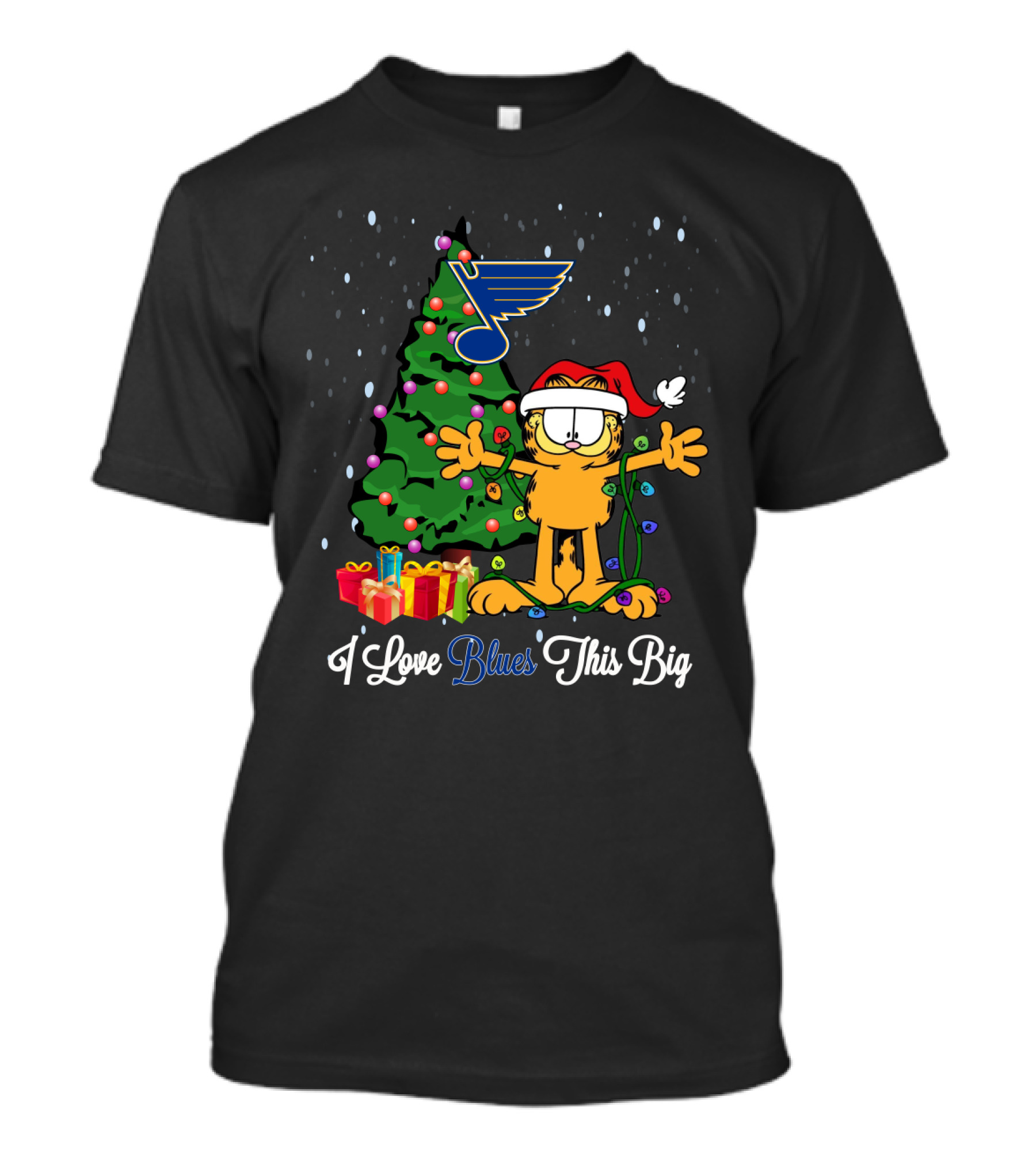 I Love Blues This Big Christmas Tree T-Shirt