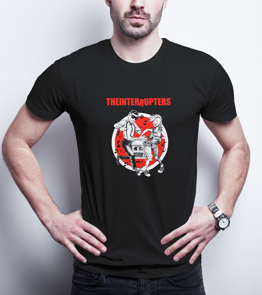 The Interrupters Ska Dance Party With Boombox And Musical Notes T-Shirt
