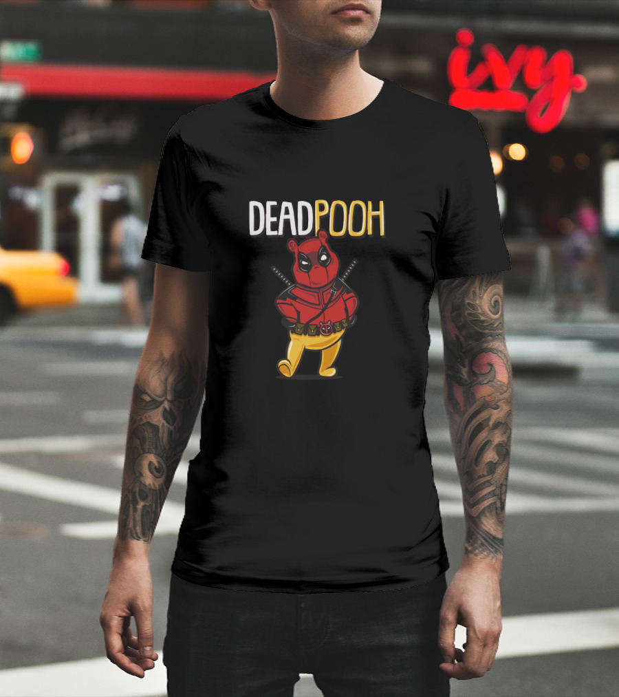 Deadpooh Deadpool X Pooh Character Crossover Mashup T-Shirt