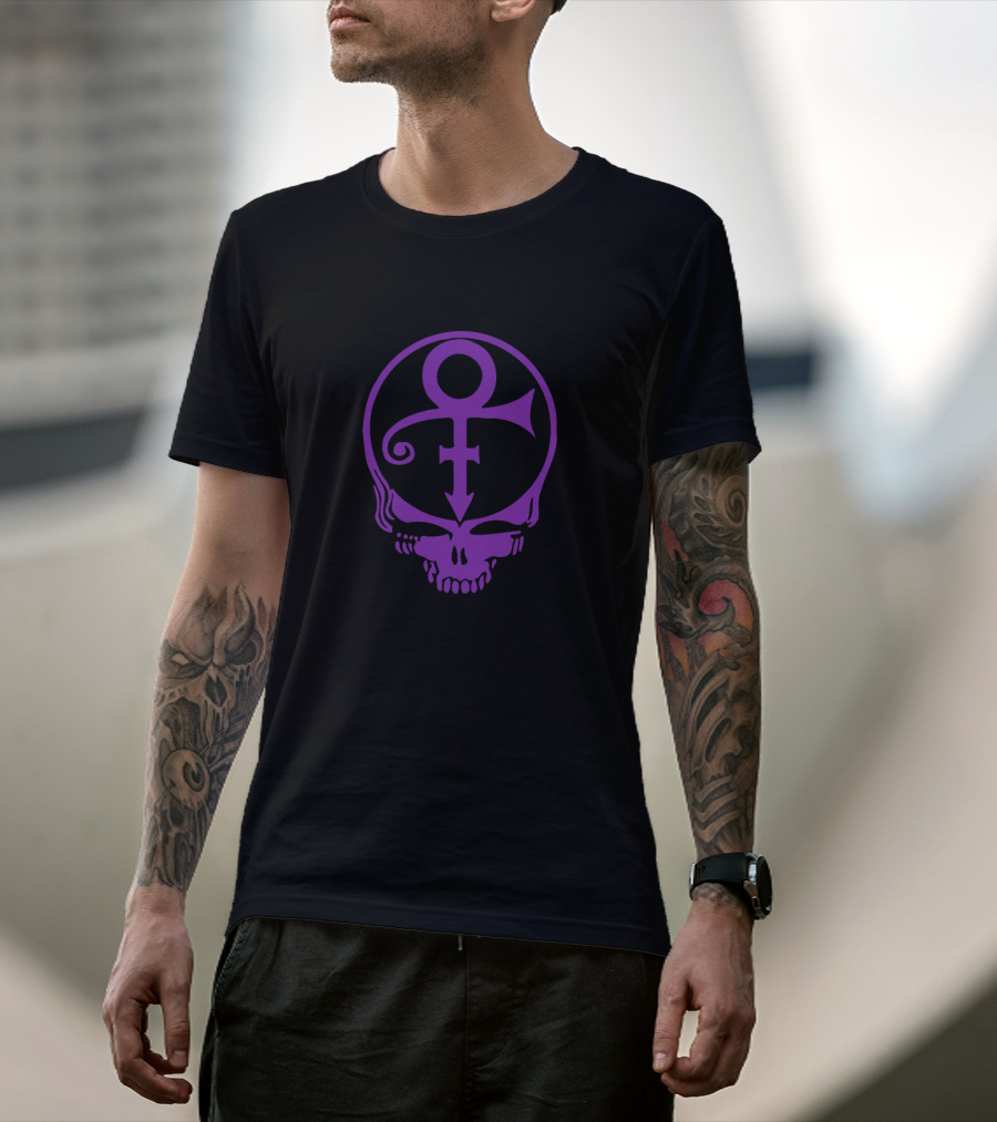 Prince Symbol And Grateful Dead Steal Your Face Mashup Icon S Head T-Shirt