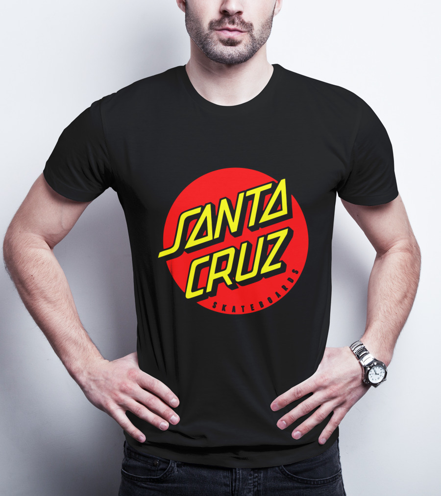 Santa Cruz Skateboards Red Circle Logo Vintage Style T-Shirt
