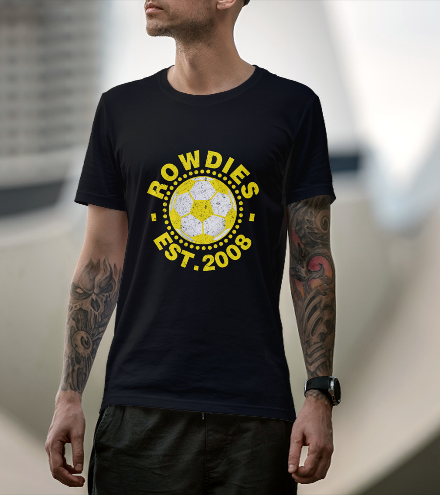 Rowdies Est 2008 Soccer Ball T-Shirt