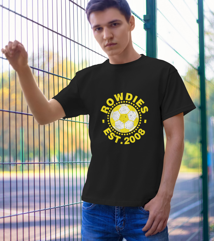 Rowdies Est 2008 Soccer Ball T-Shirt