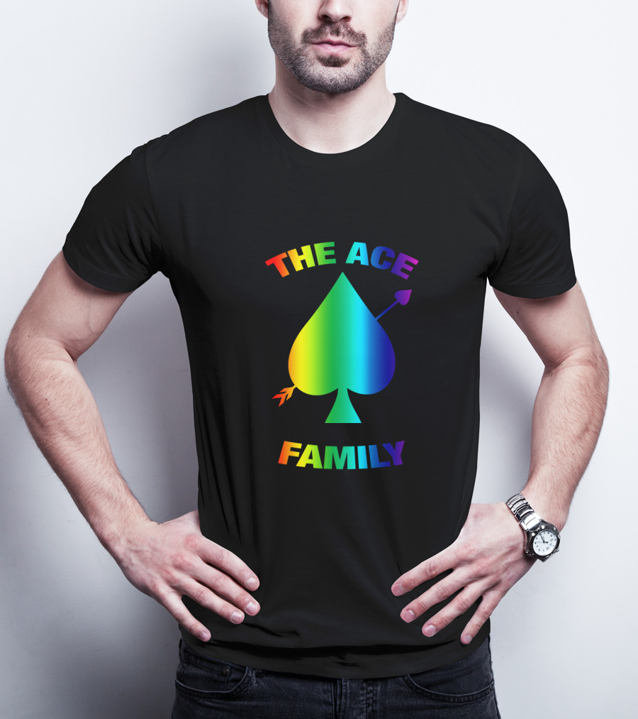 The Ace Family Rainbow Spade With Arrow T-Shirt