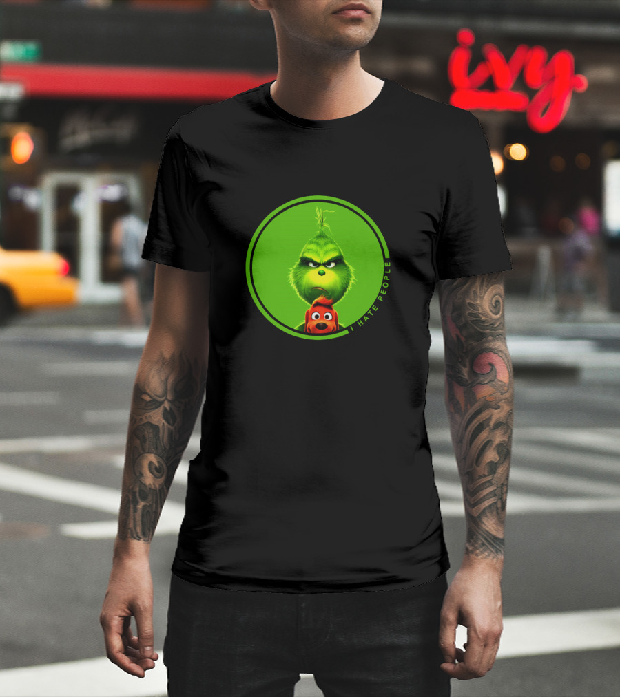 The Grinch I Hate People Christmas Movies Max T-Shirt