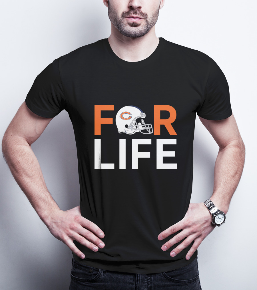 Chicago Bears Helmet For Life For Fans T-Shirt