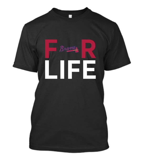 Braves Tomahawk Logo Between Bold For Life Atlanta Fans T-Shirt