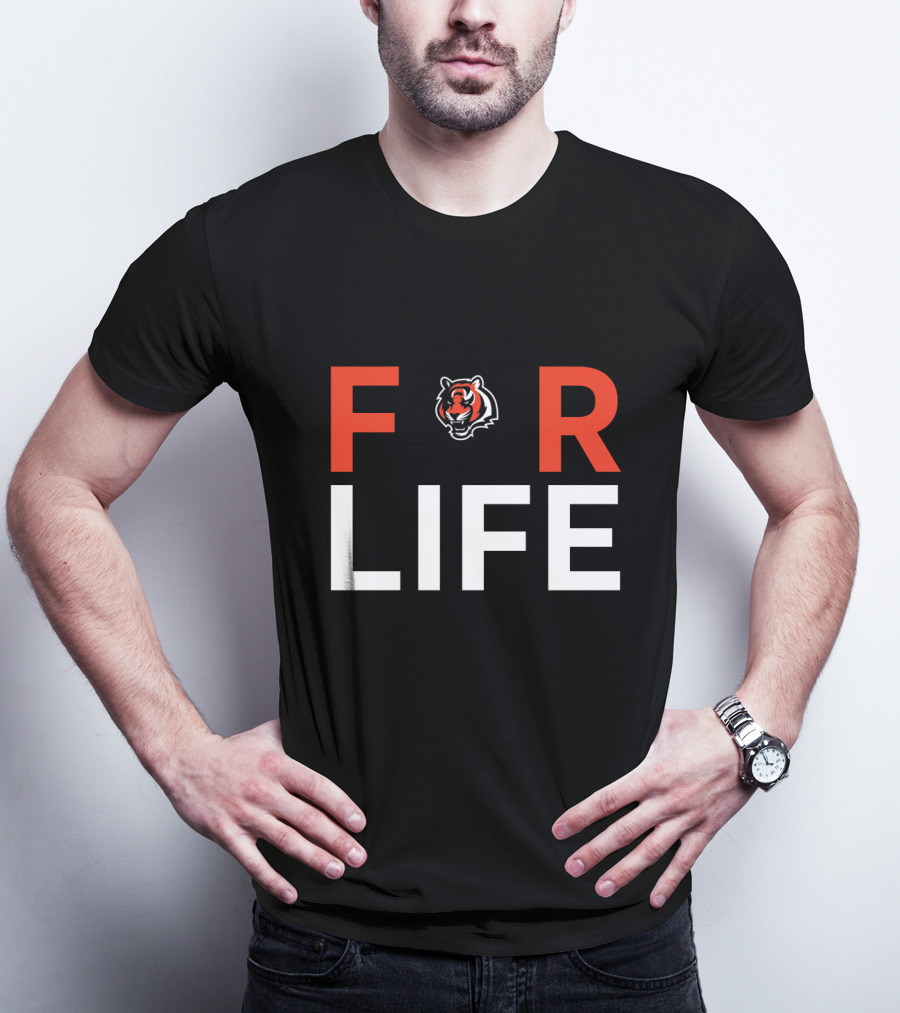 Cincinnati Bengals For Life Fan Appreciation Tiger T-Shirt