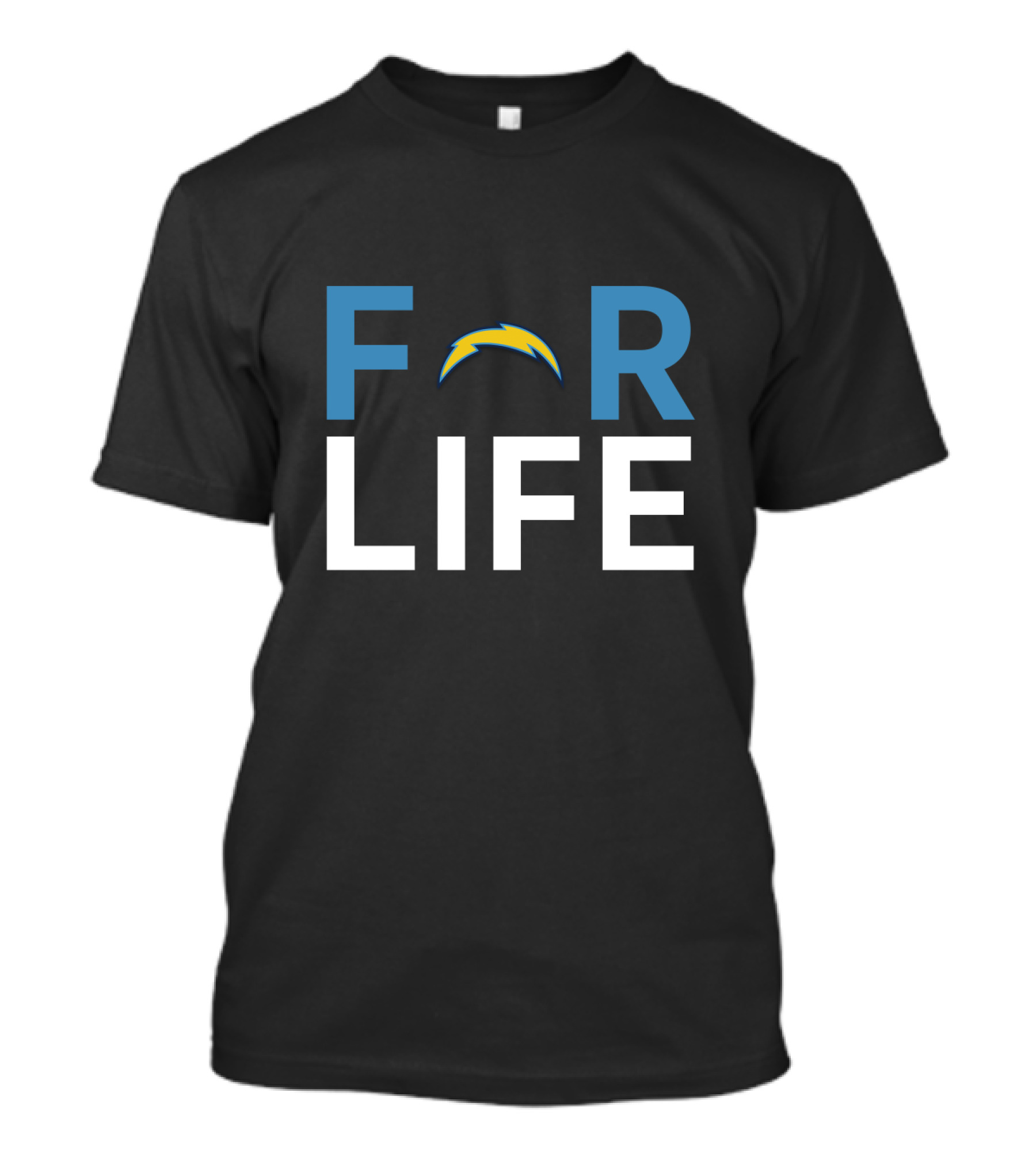 For Life Los Angeles Chargers Fans Bolt T-Shirt