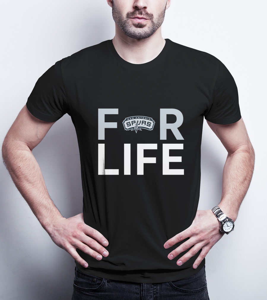 San Antonio Spurs For Life Fan Statement T-Shirt