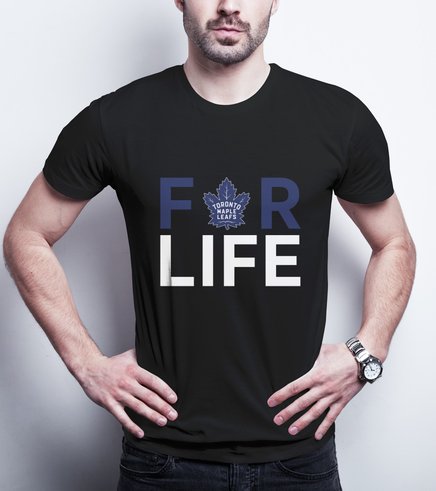 Toronto Maple Leafs Logo Centralized In Bold For Life T-Shirt