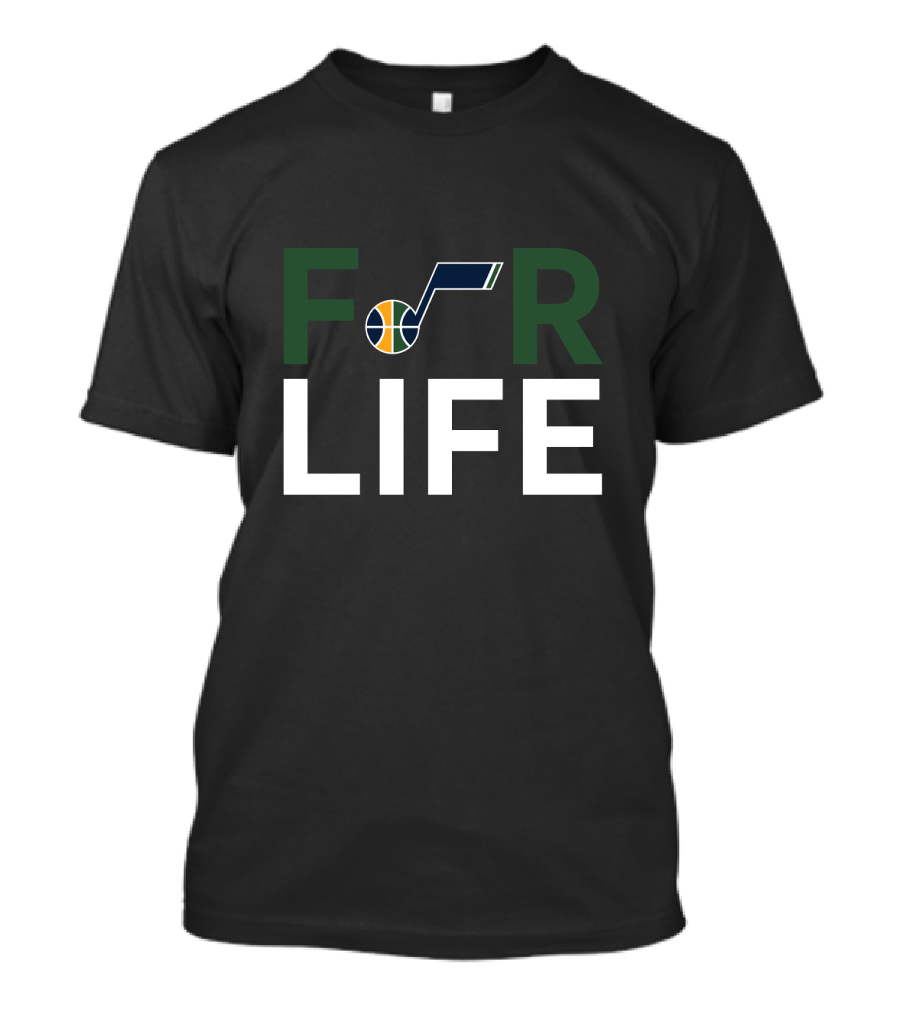 For Life Utah Jazz Fans Tribute T-Shirt