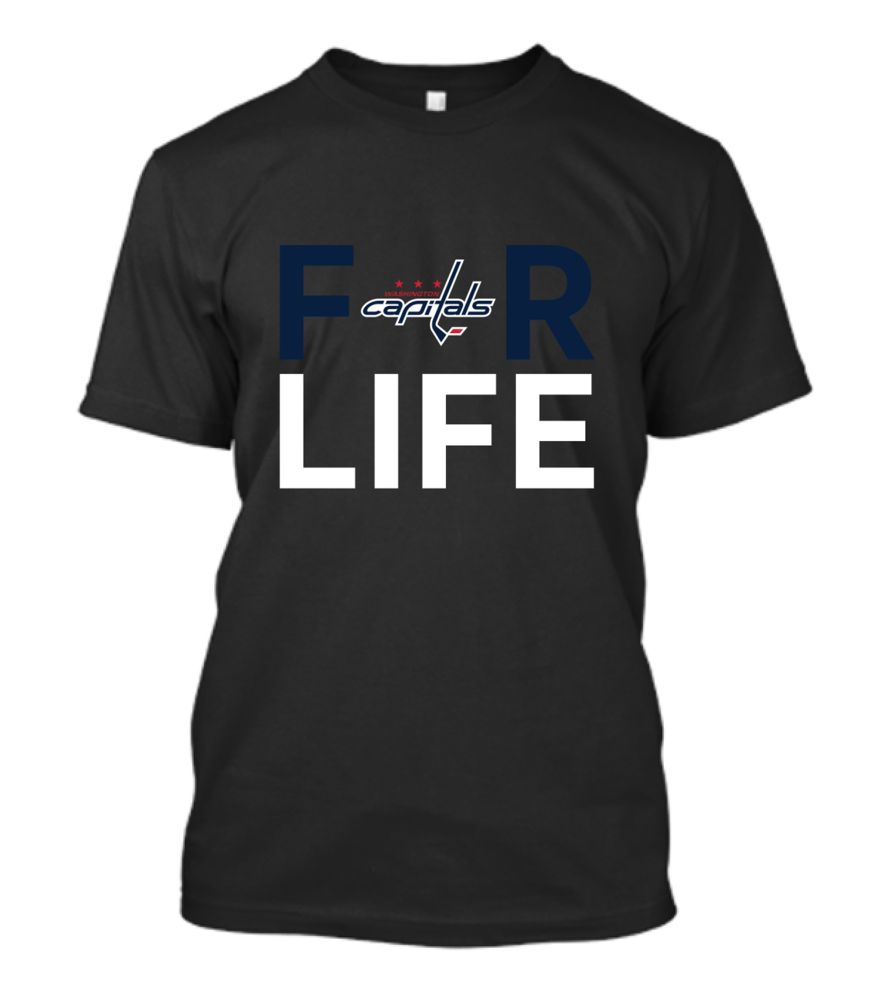 Washington Capitals Logo For Capitals Fans For Life T-Shirt