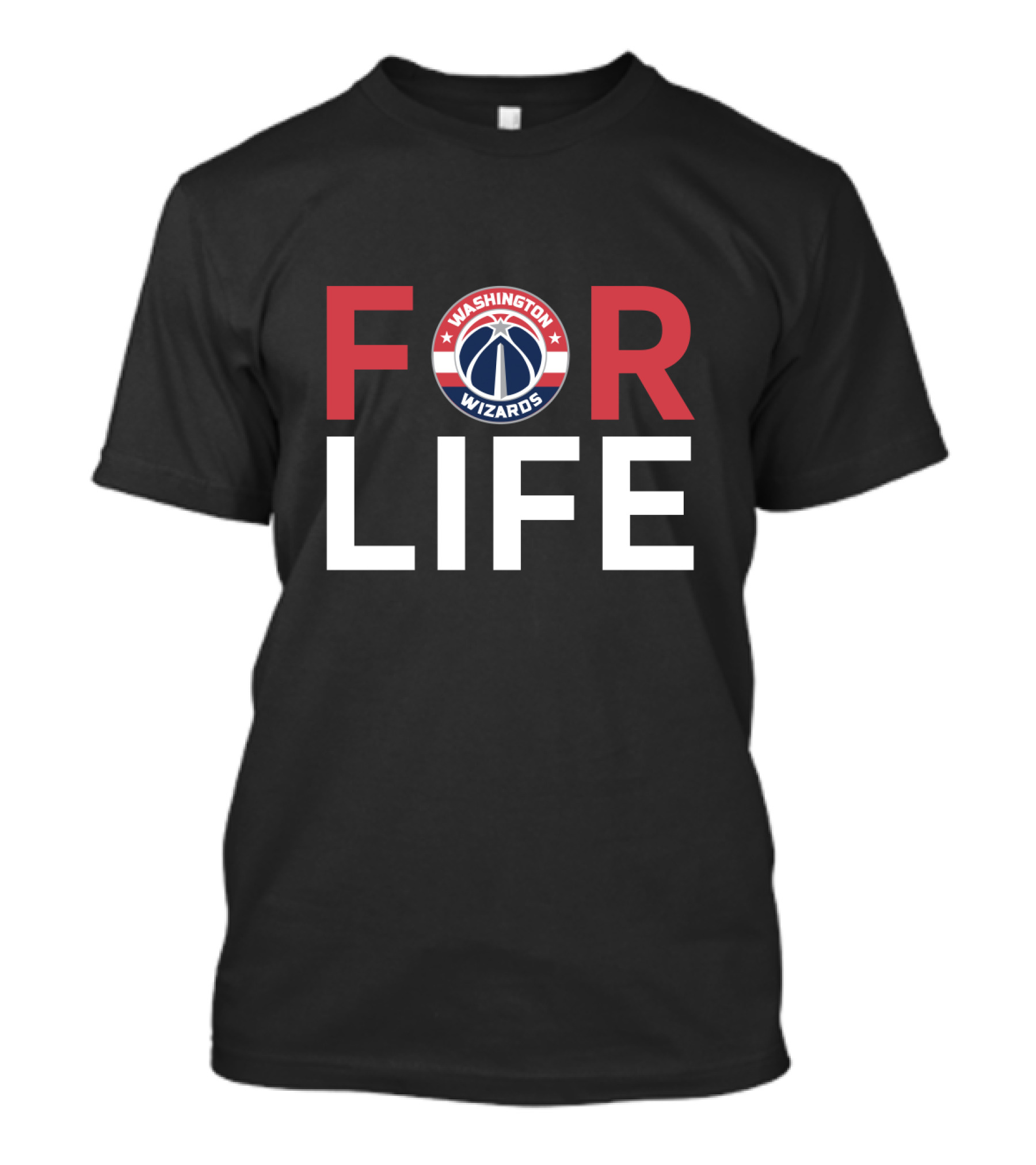 Washington Wizards For Life Fan Loyalty Tribute T-Shirt