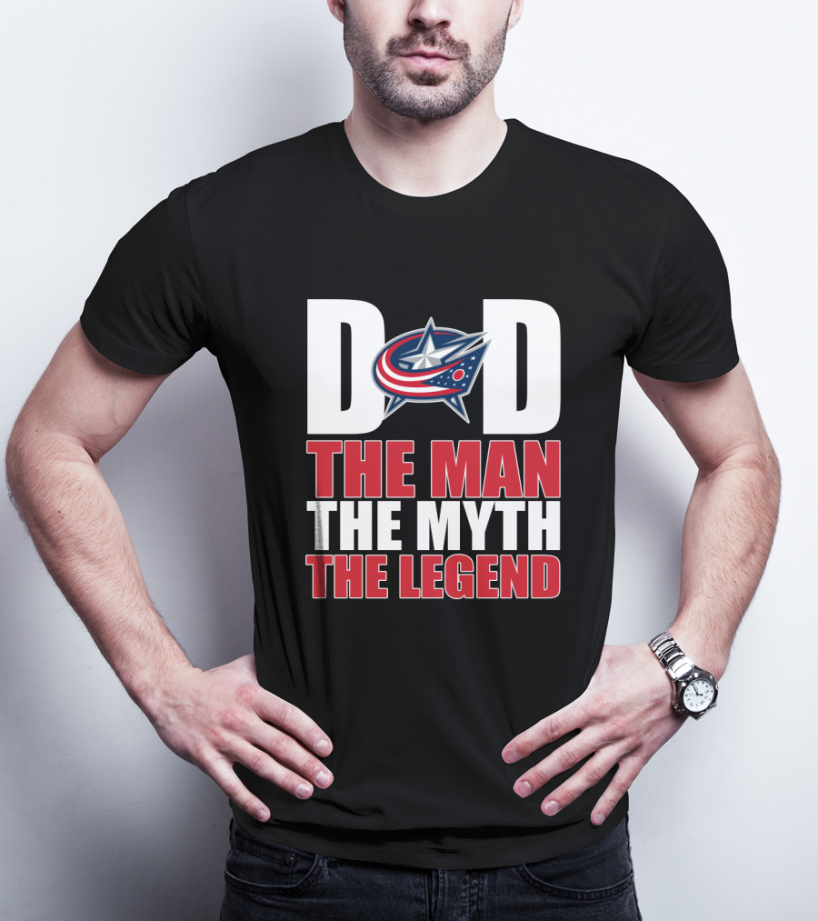 Columbus Blue Jackets Dad The Man The Myth The Legend T-Shirt