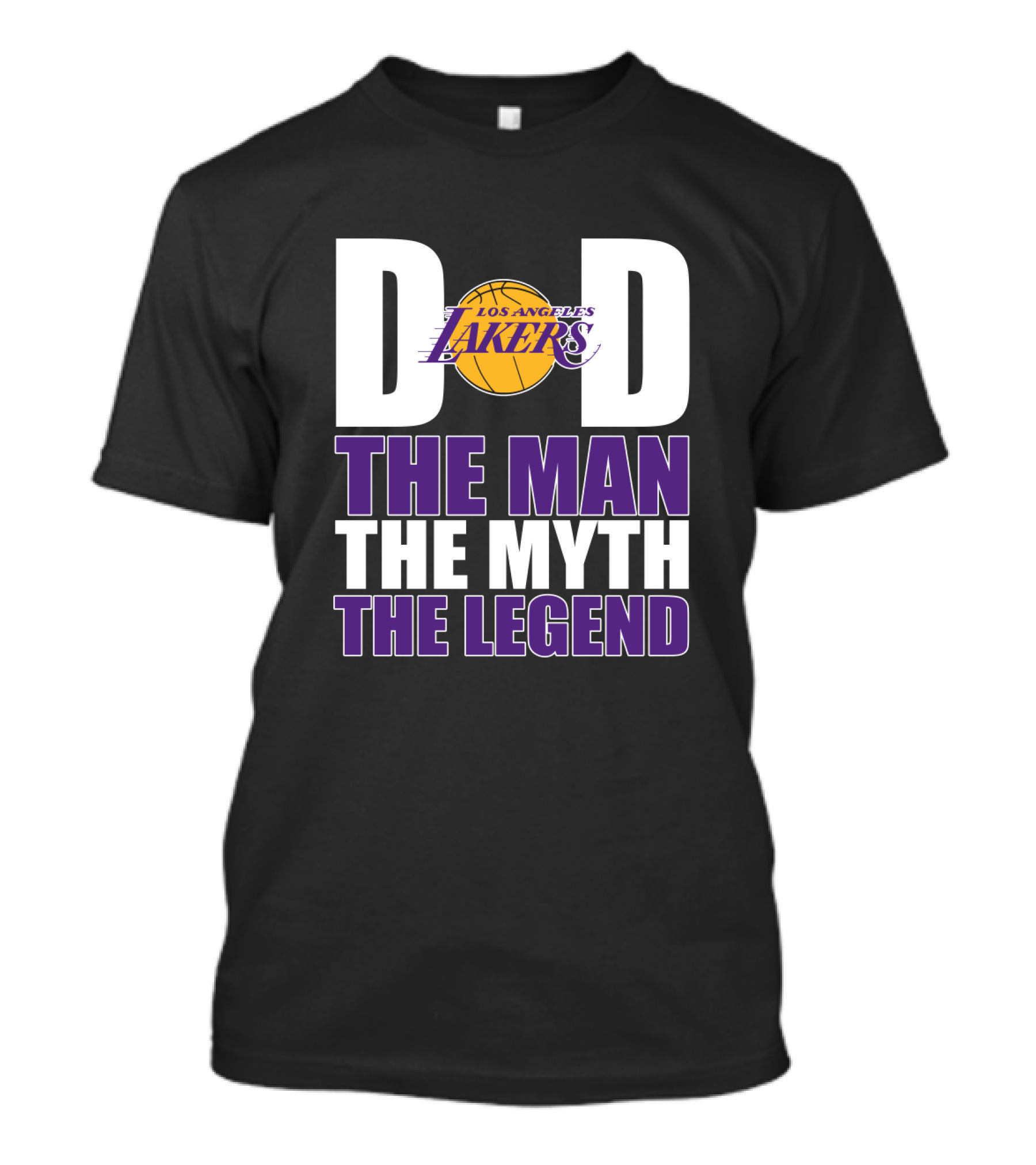 Los Angeles Lakers Dad The Man The Myth The Legend Father's Day Gift T-Shirt