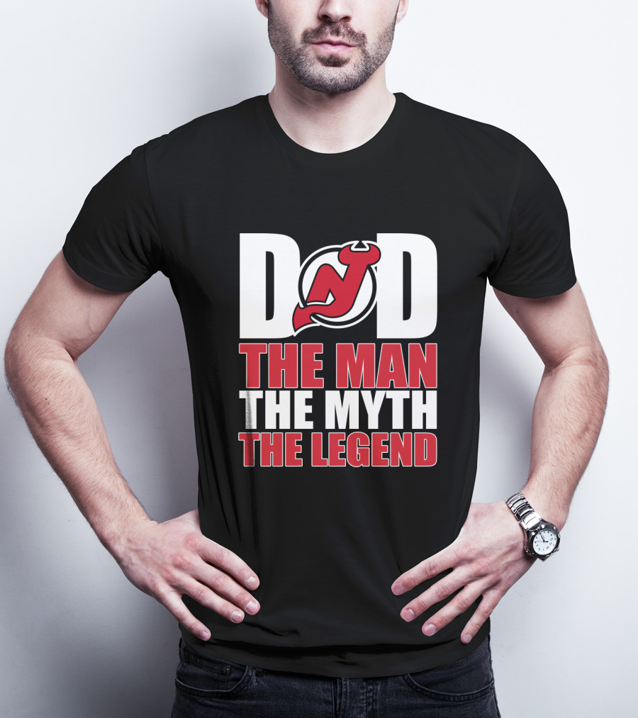 New Jersey Devils Dad The Man The Myth The Legend T-Shirt