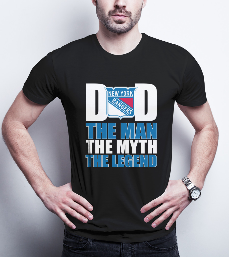 New York Rangers Dad The Man The Myth The Legend T-Shirt