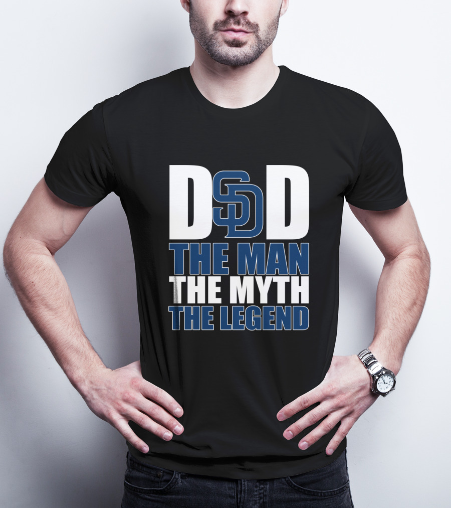 San Diego Padres Dad The Man The Myth The Legend T-Shirt