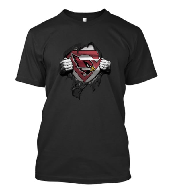 Arizona Cardinals Superman Logo Fan Crossover T-Shirt